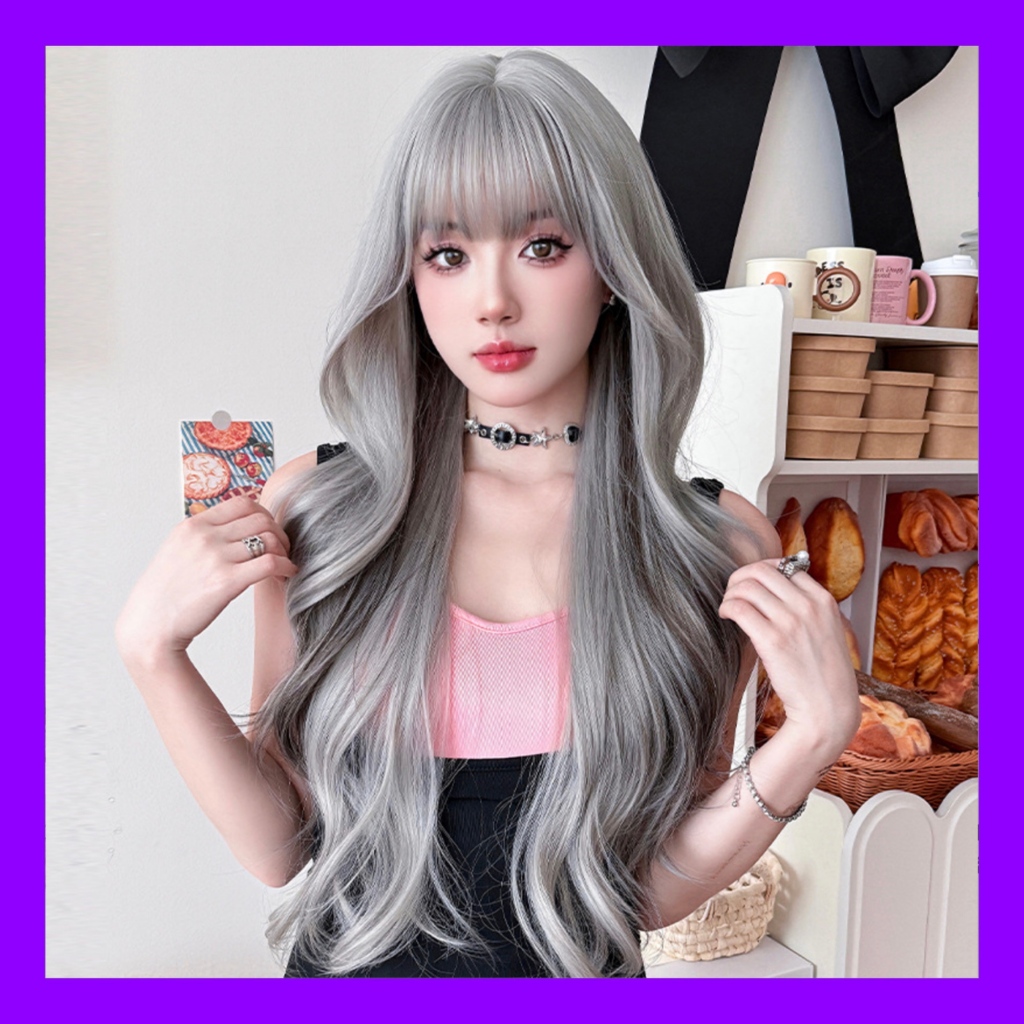 🌿Tặng Lưới🌿 Tóc giả nữ nguyên đầu dáng xoăn sóng dài 65cm đủ màu sắc - TG982 | Shopee Việt Nam