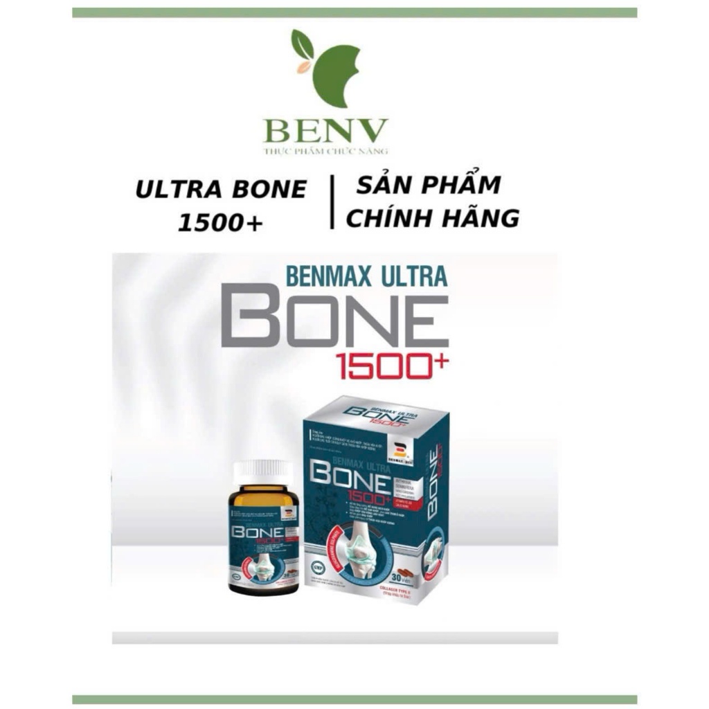 CHÍNH HÃNG-Viên uống ULTRA BONE 1500+ BenV hỗ trợ giảm đau bổ sung ...