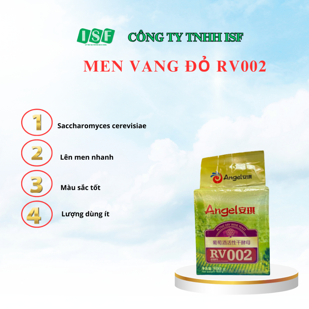 [ date 9/2027] Men rượu Vang Đỏ RV002 Gói 500g ( dùng cho nho đỏ, táo, sim, thơm, mít) | Shopee ...