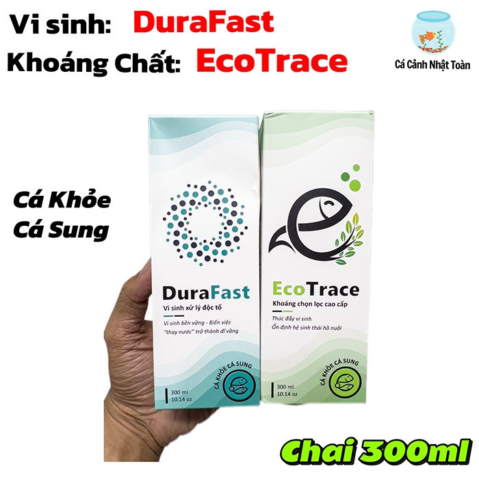 EcoTrace (Khoáng Cao Cấp), DuraFast (Vi Sinh Trong Nước) Cho Bể Cá Cảnh (Chai 300ml) Cá Khỏe Cá ...