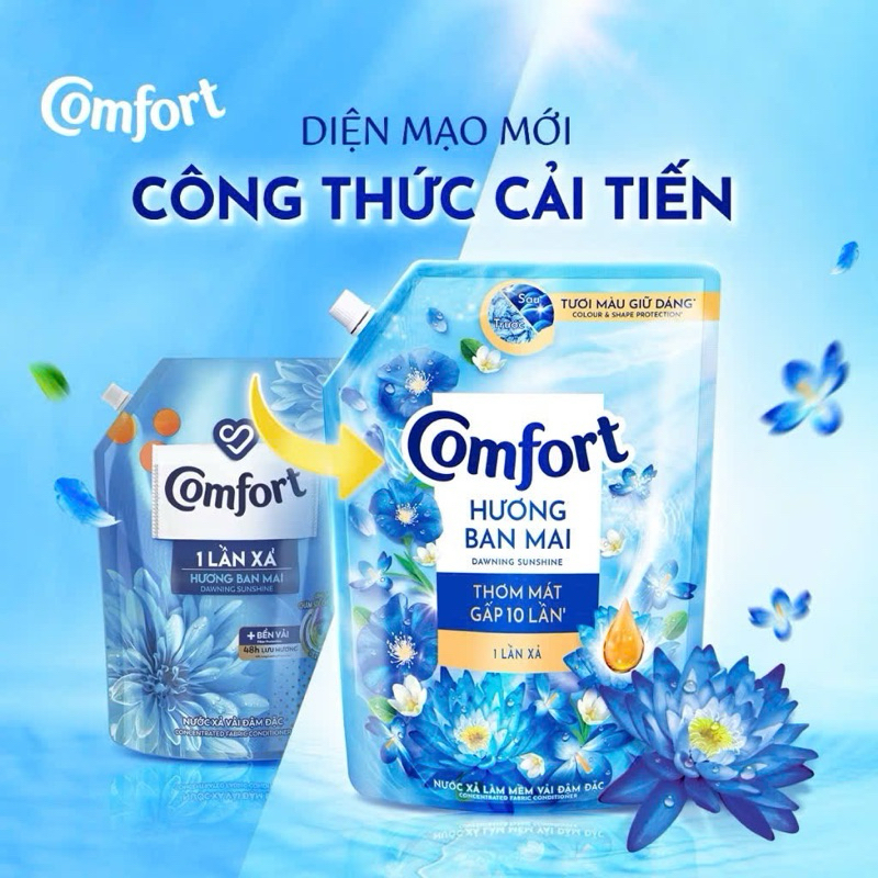 Túi comfort 1 lần xả hương ban mai túi 3,1L/3,2L/3.7L Chống mỡ ( bao bì ...