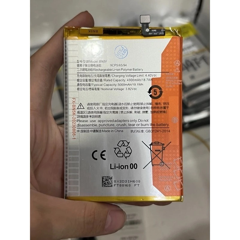 Pin Xiaomi BN-5F / Poco F3 / Redmi K40 / Redmi 10C (5000mAh) | Shopee ...