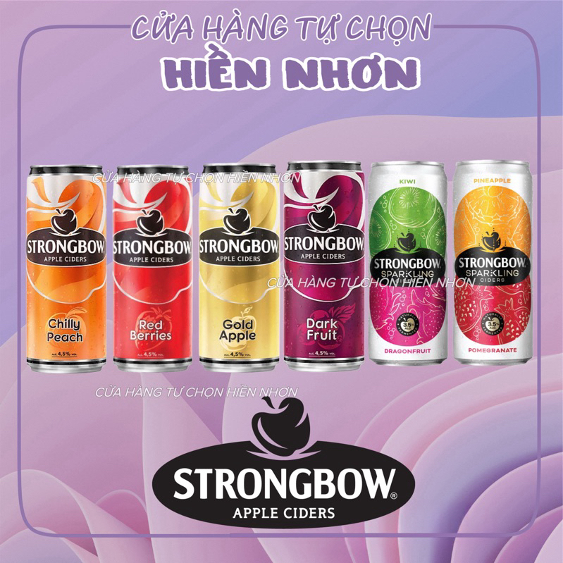 [Lẻ 1 lon] Strongbow lon nước táo lên men 330ml | Shopee Việt Nam