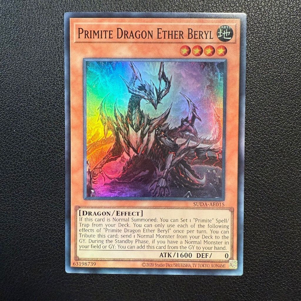 Thẻ bài YUGIOH - AE - Primite Dragon Ether Beryl - SUDA-AE015 - Super ...