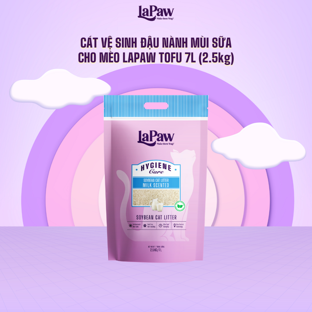 [NEW] LaPaw cát vệ sinh đậu nành mùi sữa cao cấp 7L/ 2,5 KG | Shopee ...
