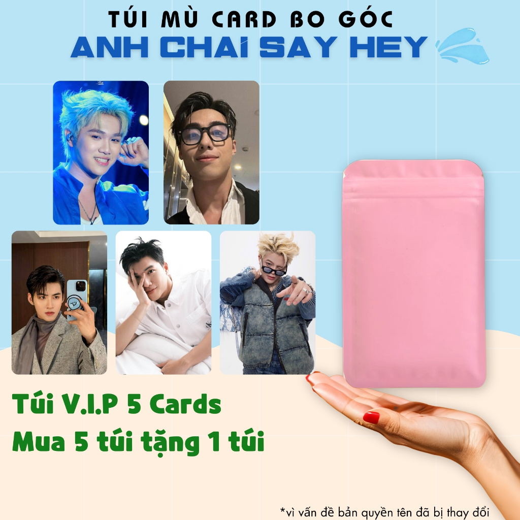 Túi mù card bo góc Anh Chai Say Hey - card bo góc CARD Quang Hùng ...