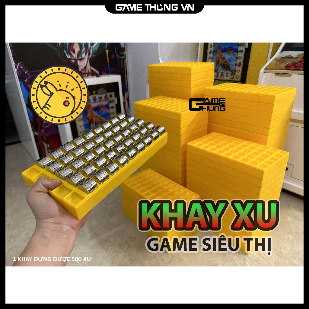 Khay Đựng Xu Game Siêu Thị (Size Lớn) (50 Ô) | Giá Sản Xuất | Shopee ...