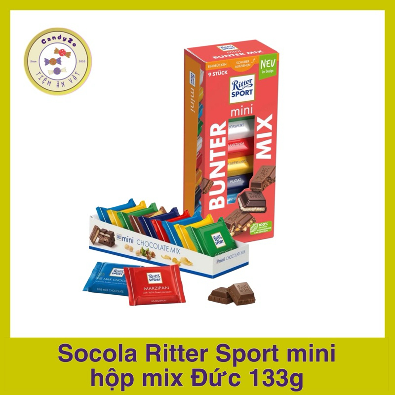 Socola Ritter Sport mini hộp mix Đức | Shopee Việt Nam