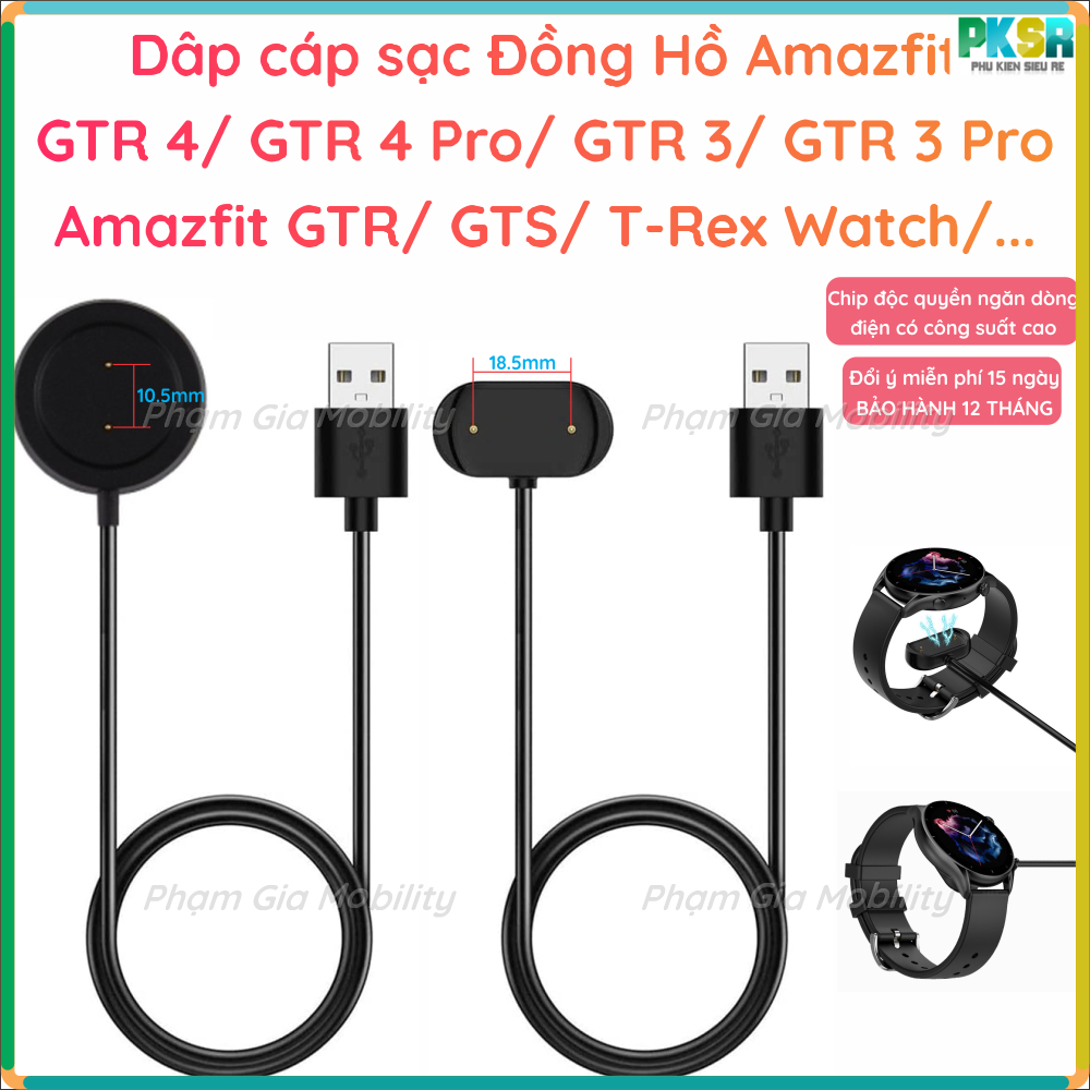 Dây Cáp Sạc USB Đồng Hồ Thông Minh Huami Amazfit GTR 3 Pro/ GTR 4 Pro ...