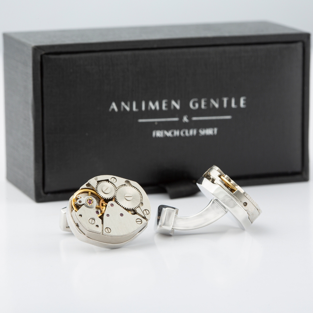 Mechanical Clock Cufflinks Anlimen & Gentle - AGC006 | Shopee Việt Nam
