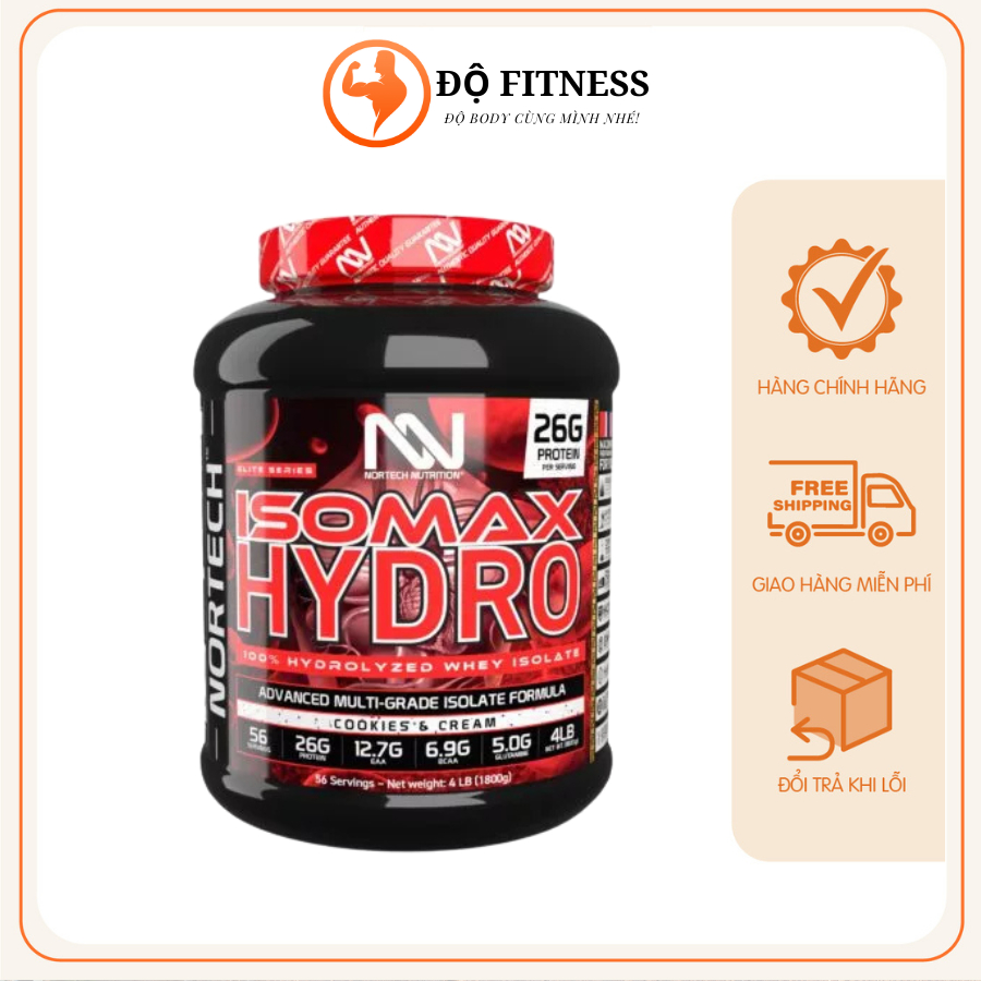 Isomax Hydro Whey Protein 4 LB (1.8KG) NORTECH - Whey bò ăn cỏ (grass ...