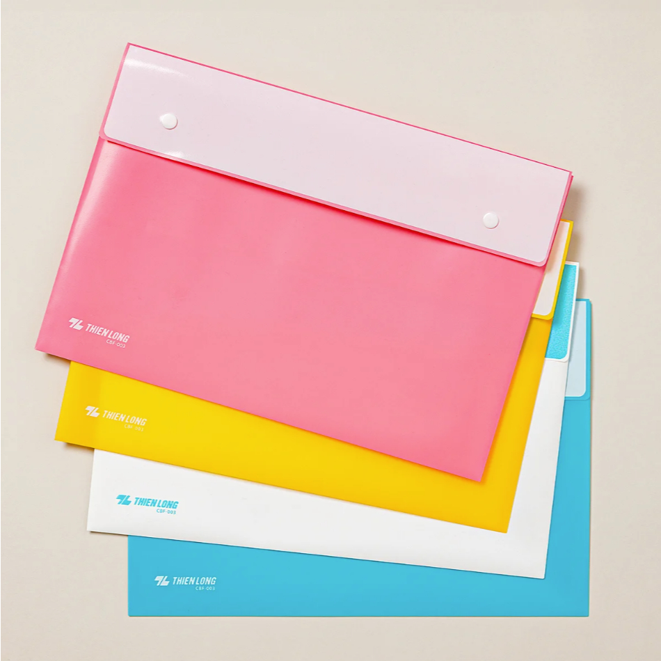 2 CÁI Bìa nút F4 siêu xịn tông màu Pastel -Thiên Long mã CBF-003 ...