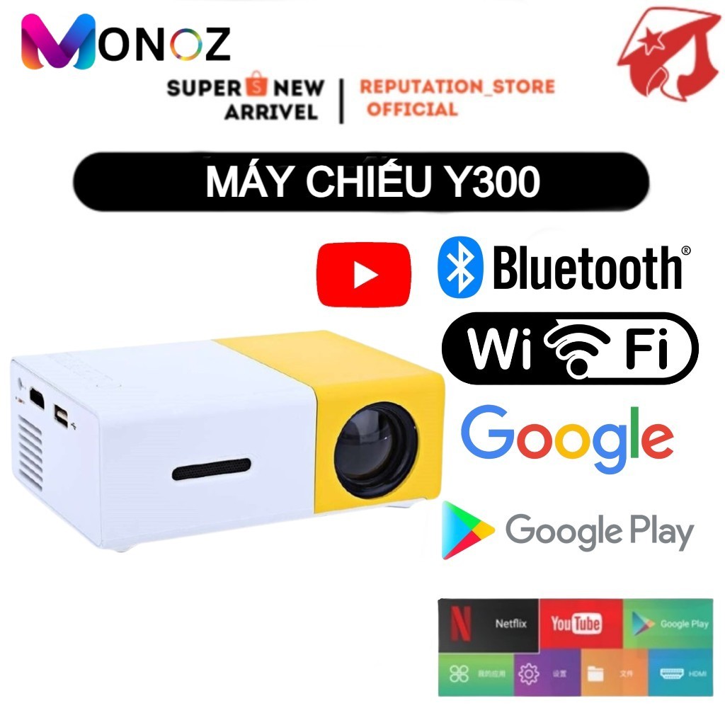 Máy chiếu Y300 Projector Máy chiếu mini cầm tay HD 1080P LED Điện thoại ...