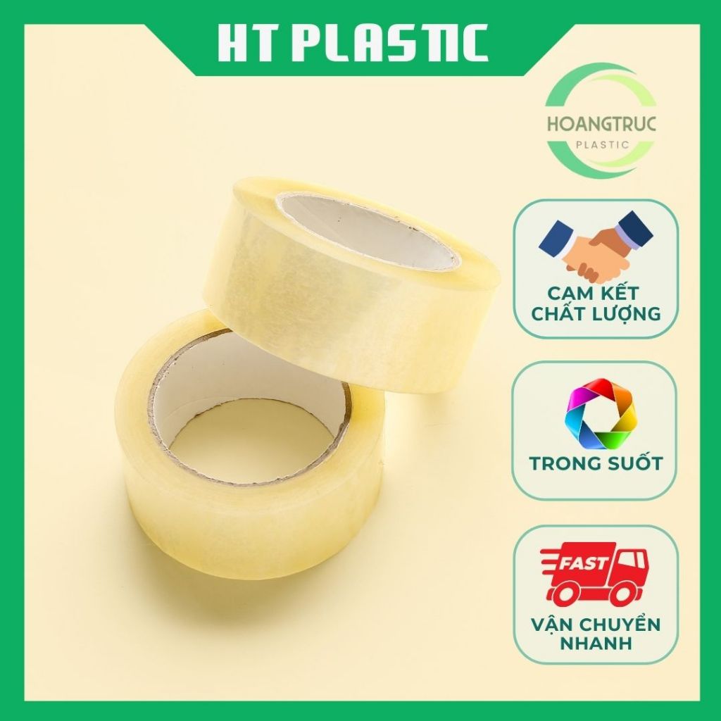 Băng keo trong 5cm, 100Y (Dán Thùng, Đóng Gói,..) - 1 cuộn | Shopee Việt Nam