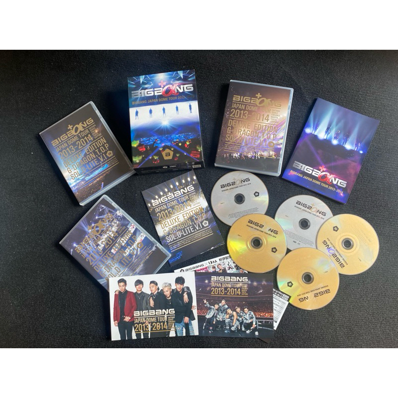 bigbang album Japan Dome Tour 2013 - 2014 đã khui seal, gồm 2 CD 3 DVD kèm photobook như hình ...