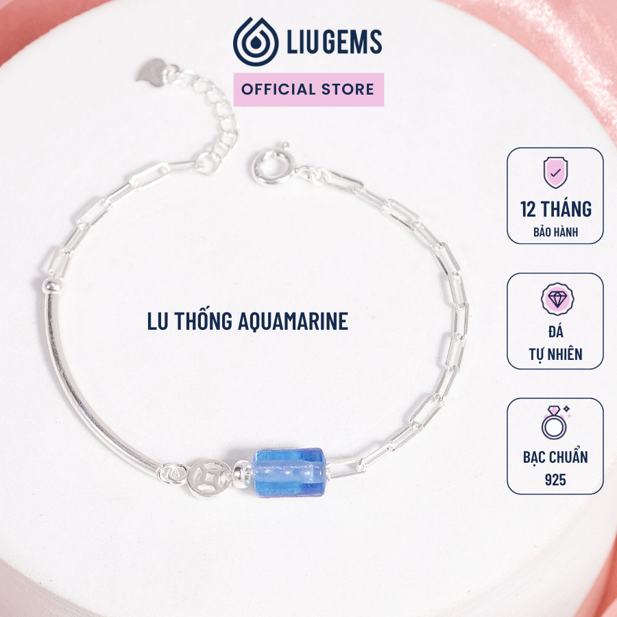 Lắc Tay Bạc Nữ Lu Thống Mắt Xích 925 Liugems Đá Phong Thủy Hỗ Trợ Thuận ...