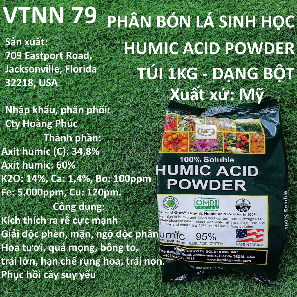 HUMIC ACID POWDER DẠNG BỘT TÚI 1KG, NHẬP KHẨU MỸ | Shopee Việt Nam