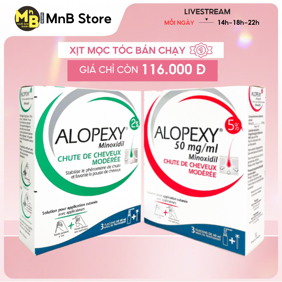 Serum Hỗ Trợ Mọc Tóc Alopexy Minoxidil 2% 5% chính hãng Pháp - Alopexyl ...