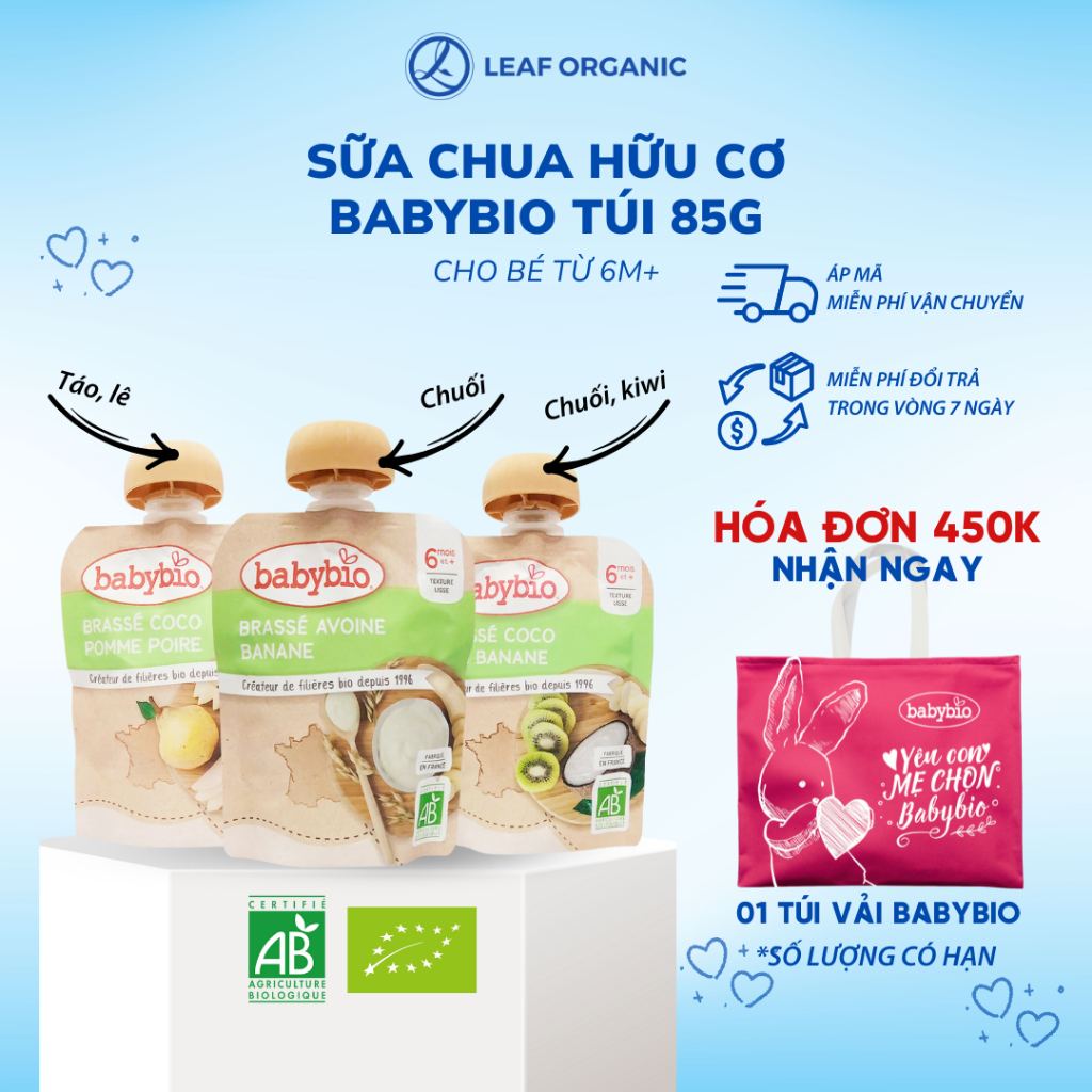 Sữa chua hữu cơ cho bé Babybio 85g (≥ 6 tháng) | Shopee Việt Nam