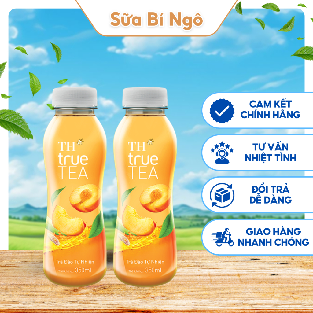 Trà Đào Tự Nhiên TH True Tea - Chiết xuất thiên nhiên, hương đào thơm ...