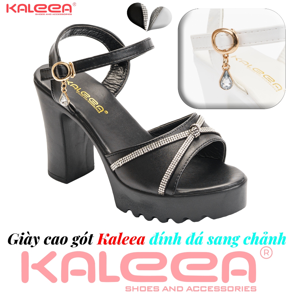 Kaleea: Giày Cao Gót hoạ tiết đính đá cực kì sang chảnh G01 (9P ...