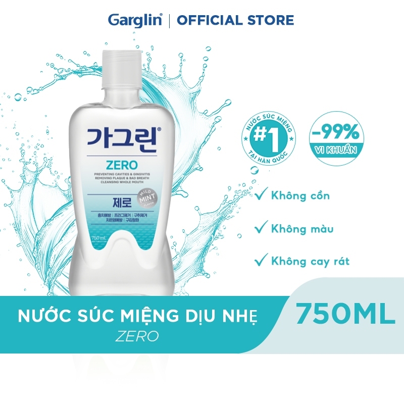 [SHOCK PRICE] Nước súc miệng dịu nhẹ Garglin dành cho người lớn chai 750ml | Shopee Việt Nam