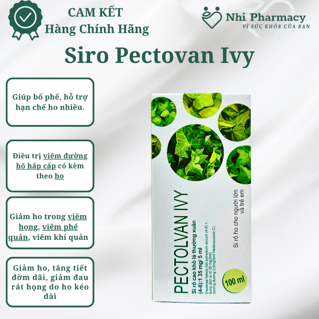[CHÍNH HÃNG] SIRO HO PECTOLVAN IVY 100ML | Shopee Việt Nam