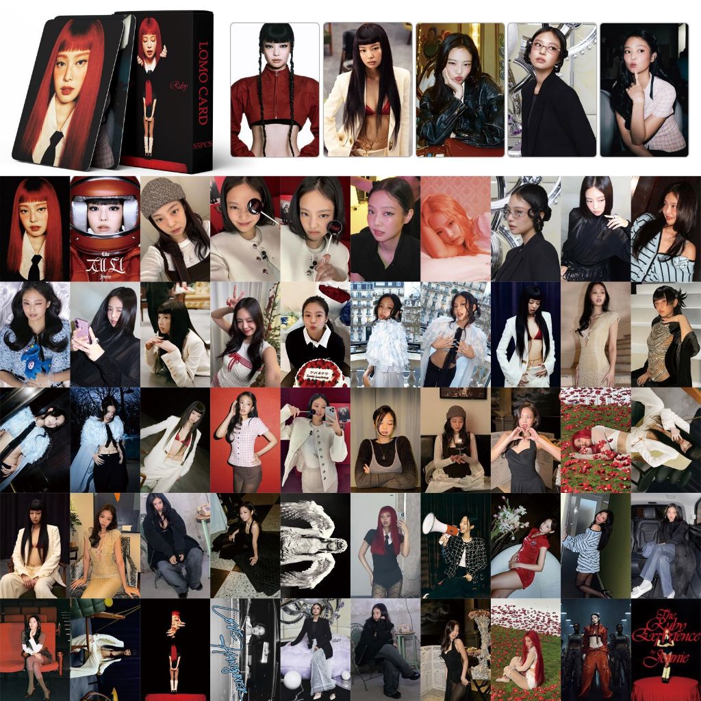 Set 55 lomo card BLACKPINK JENNIE - Ruby 2025 | Shopee Việt Nam