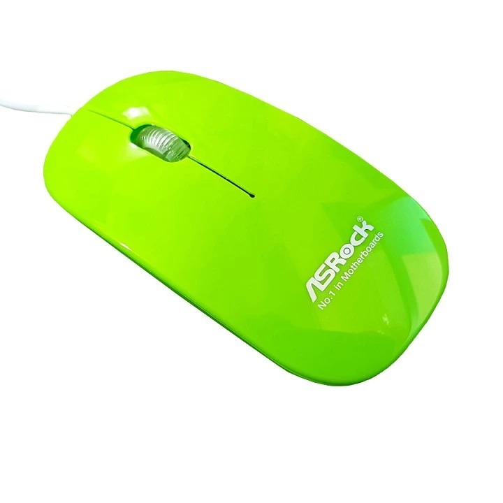 Chuột ASROCK WIRED MOUSE Green W/AK | Shopee Việt Nam