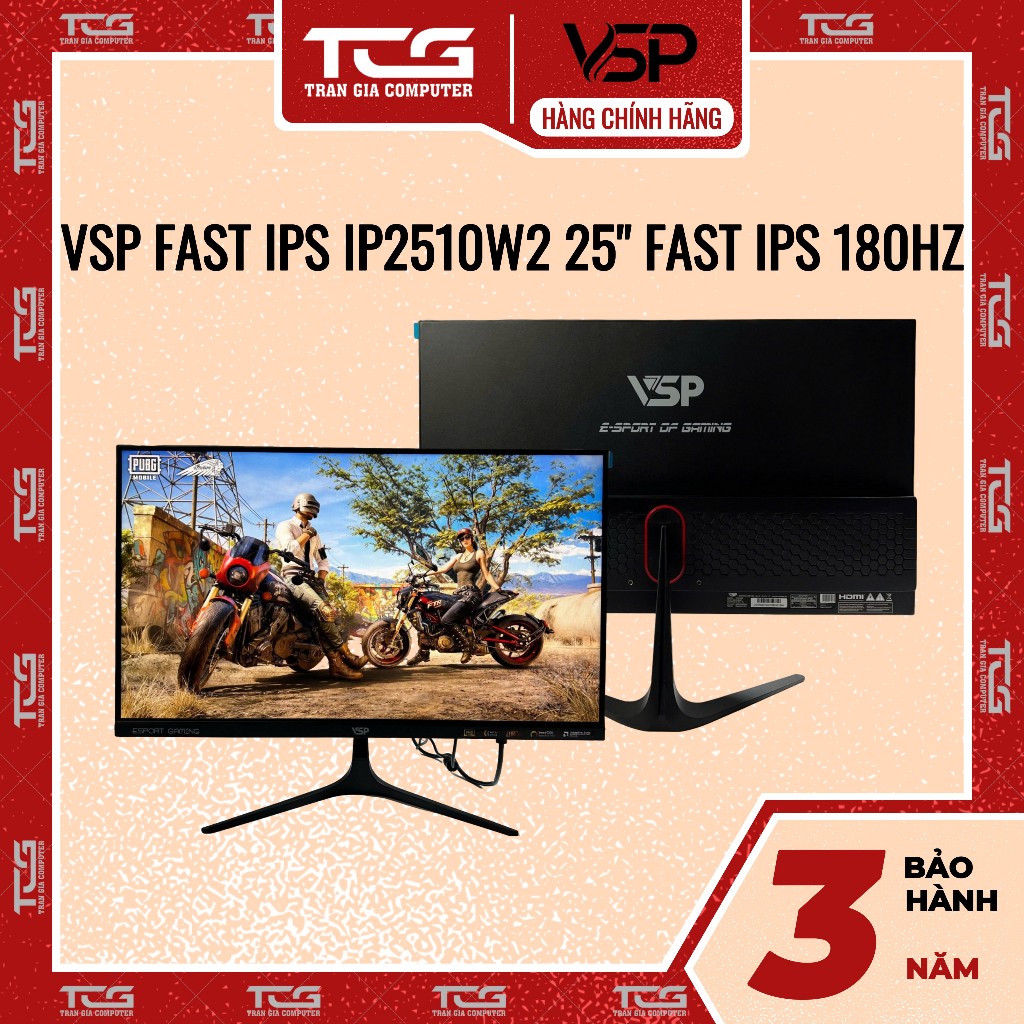 Màn Hình VSP Fast IPS IP2510W2 (25 inch/ 180Hz/ 1Ms) - Bảo Hành 36 ...