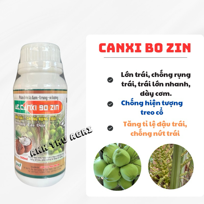 CANXI BO ZIN Giúp Tăng Đậu Trái, Chống Rụng Trái Và Bông, Lớn Trái Dừa ...