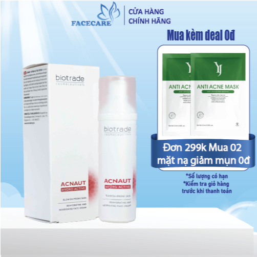 Kem Dưỡng Ẩm Phục Hồi Acnaut Hydro Active Biotrade 5ml-60ml | Shopee ...