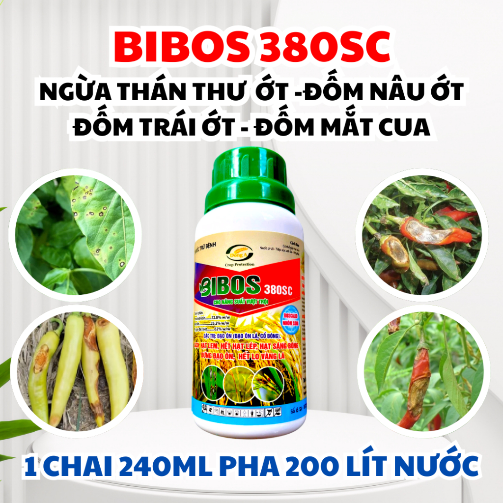 Bibos 380SC - Thán Thư Ớt - Sương Mai Cà Chua - Thối Cuốn Bầu - Cháy Lá ...