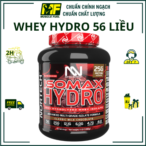 {TẶNG QUÀ} NORTECH ISOMAX HYDRO 4LBS, WHEY PROTEIN HYDROLYZED, 56 LIỀU ...