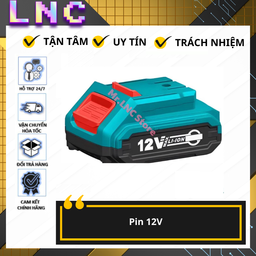 Pin TOTAL TBLI12151 12V 1.5Ah Lithium-Ion Có Đèn LED Báo Dung Lượng ...