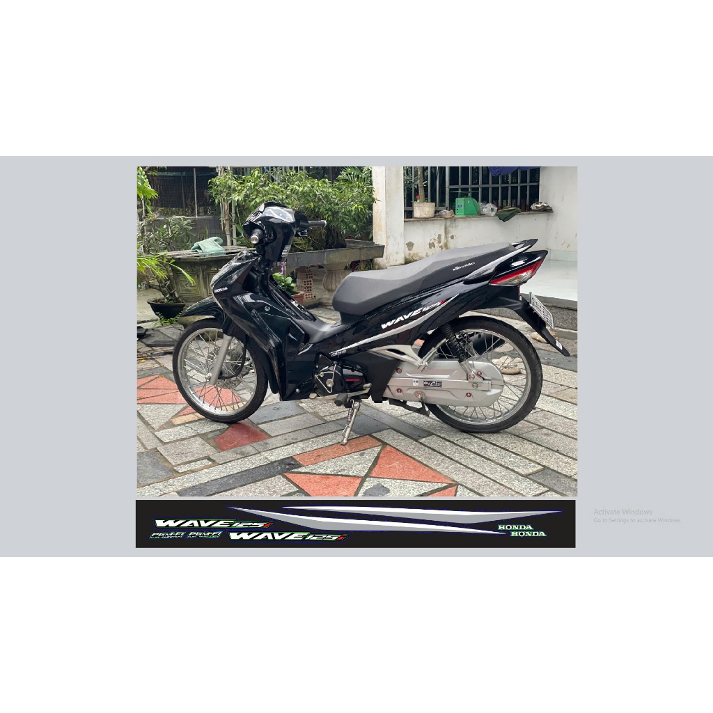 TEM RỜI FUTURE 125 ĐEN WAVE 125 ĐƠN GIẢN DECAL 3 LỚP | Shopee Việt Nam