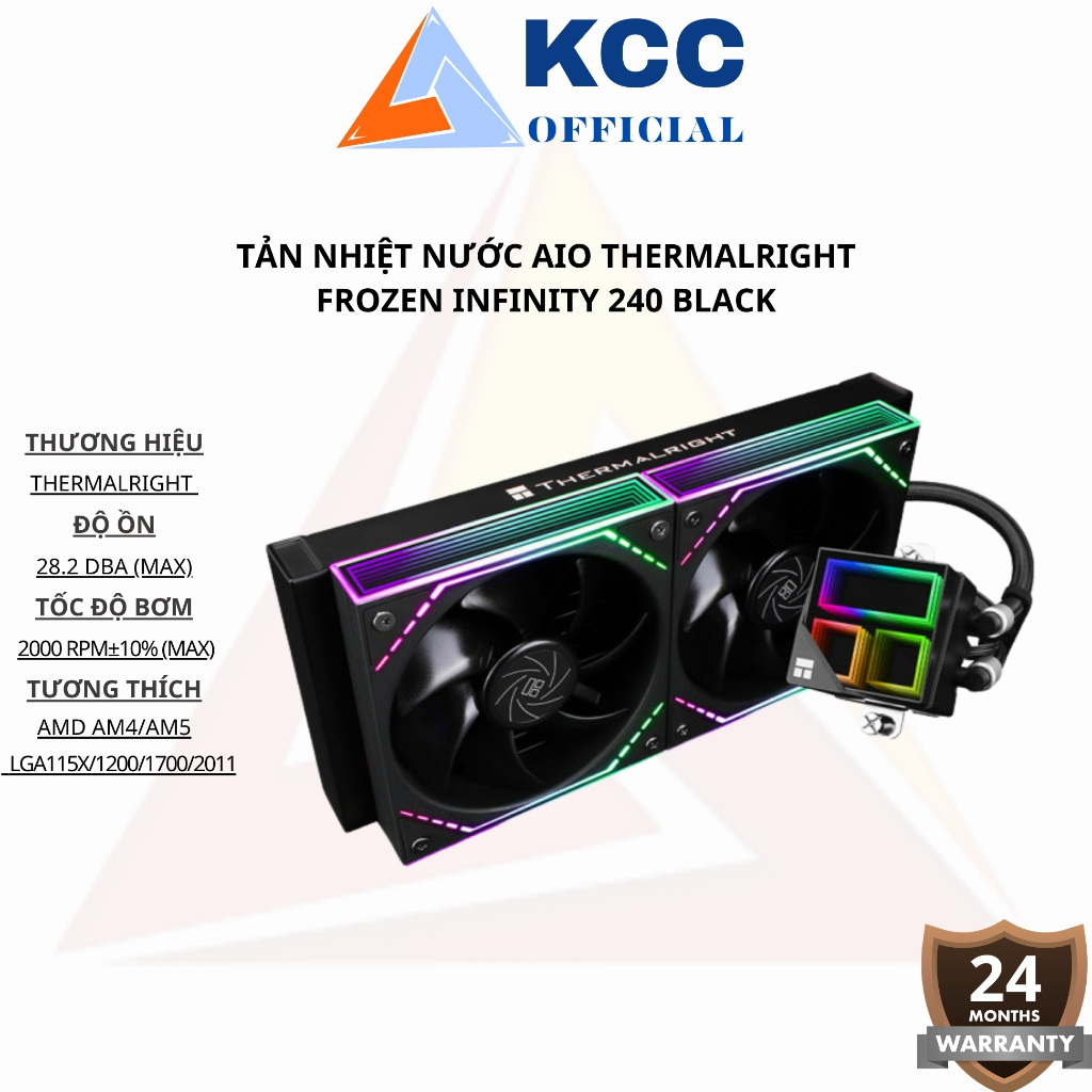 Tản nhiệt nước AIO Thermalright Frozen Infinity 240 Black | Shopee Việt Nam
