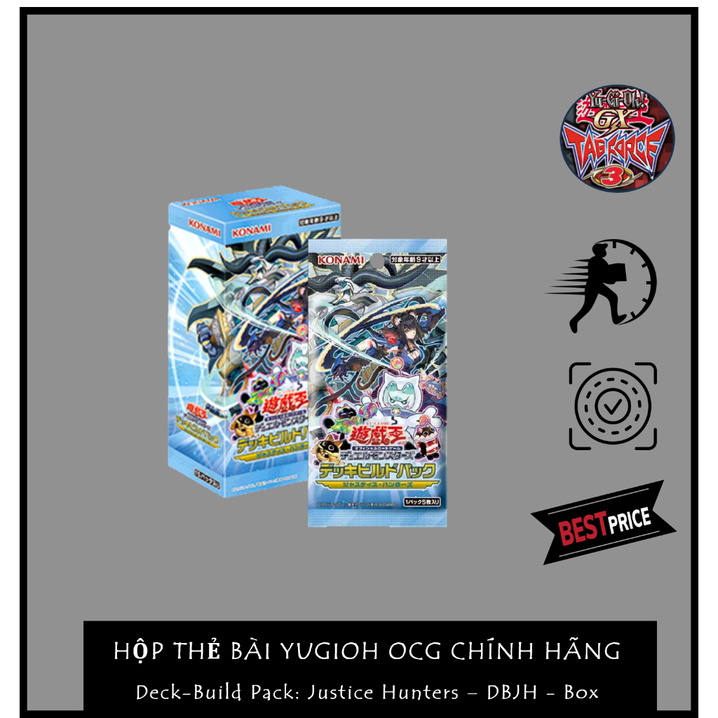 Hộp Thẻ Bài Yugioh OCG Chính Hãng: Deck-Build Pack: Justice Hunters - DBJH | Shopee Việt Nam