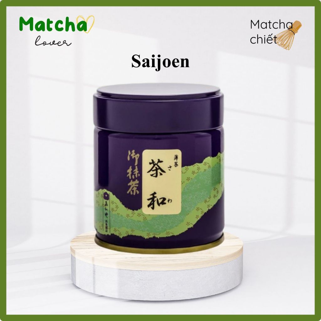 Matcha nhà Saijoen - Chawa, Yuzan, hợp pha matcha latte, Sawa, trà xanh ...