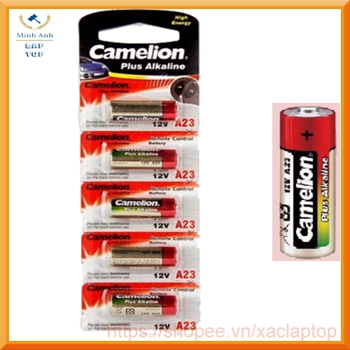 Vỉ 5 viên pin A23 - 12V Camelion Alkaline thay thế cho cửa cuốn , chuông cửa , chìa khoá ô tô ...