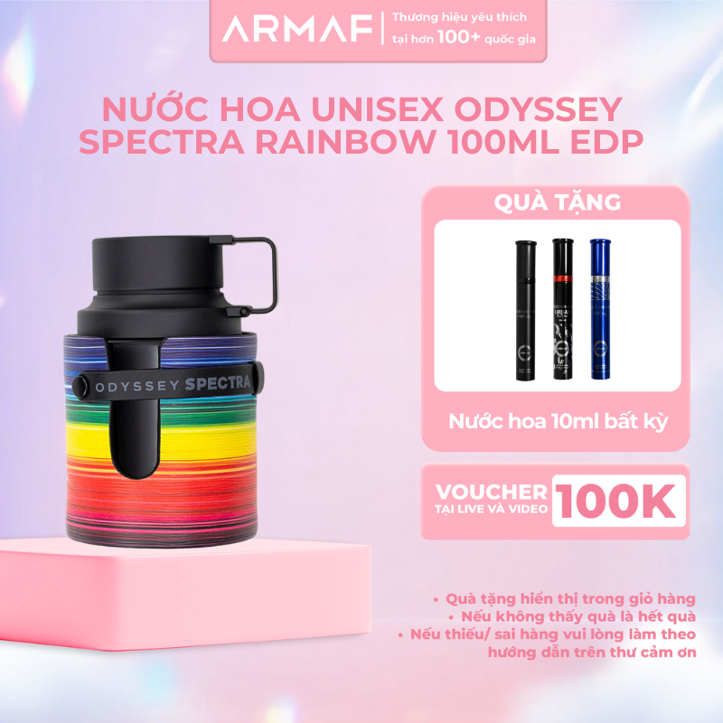 Nước hoa unisex Armaf ODYSSEY SPECTRA RAINBOW EDITION EDP 100ml | Shopee Việt Nam
