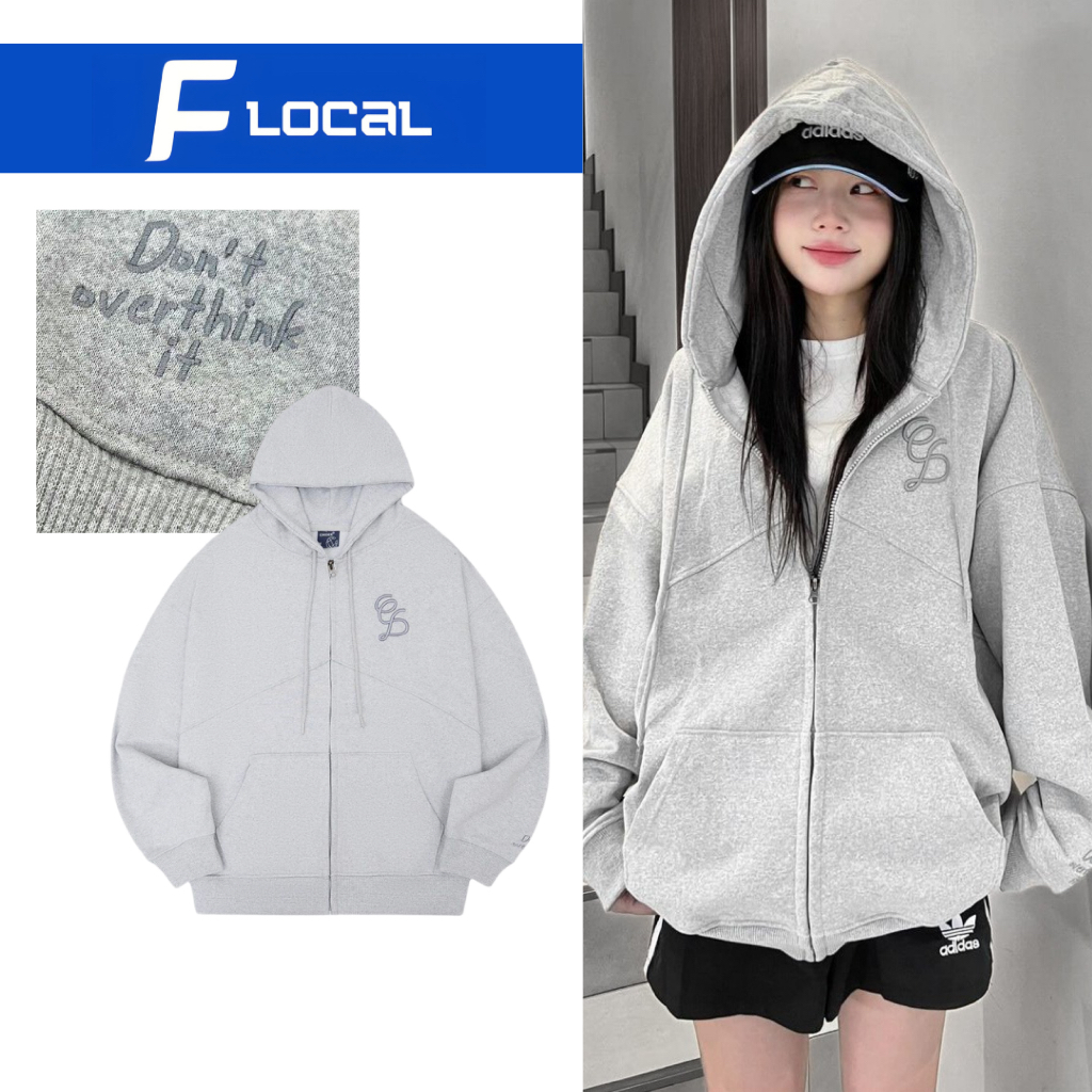 Áo Khoác Hoodie Zip Overthinking Nỉ Cotton Thêu 3D F LOCAL x CINDER ...