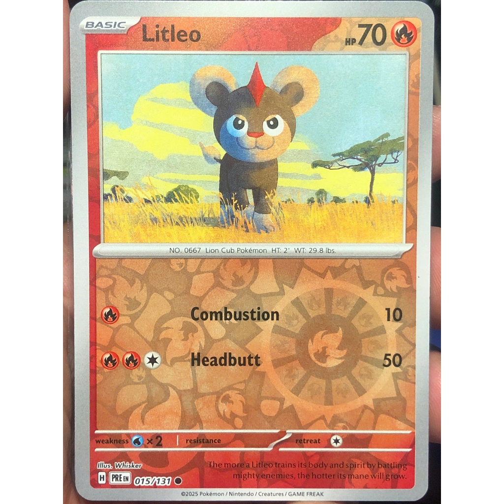 [KW2 Pokemon] [EN] Thẻ Litleo - 015/131 - Common Reverse Holo - PREEN ...