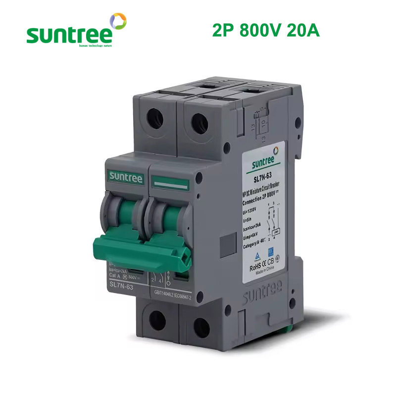 CB DC 2P 800V 16A-63A SL7N-63 hãng Suntree chuyên dụng cho năng lượng ...