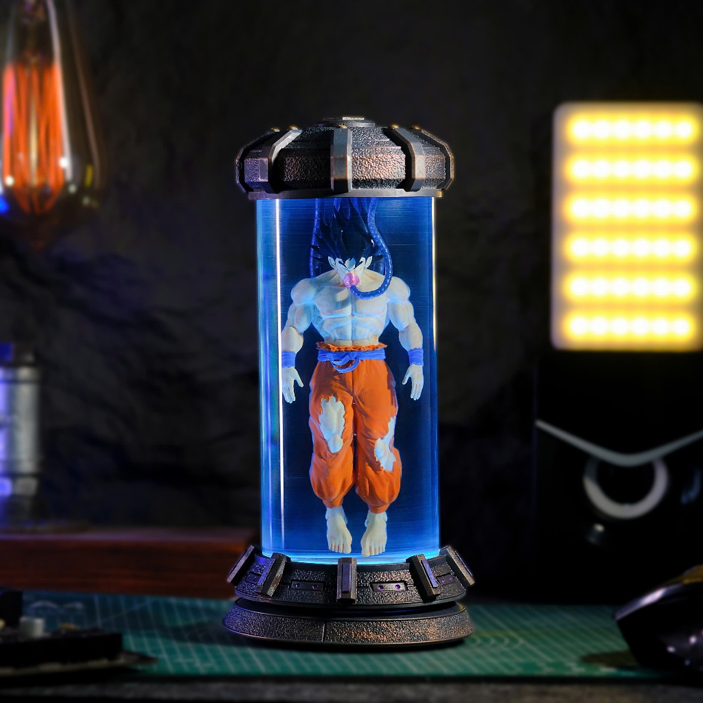 Đèn LED mô hình dạng lab [Dragon Ball Songoku] - Epoxy Resin - Nhựa 3D ...