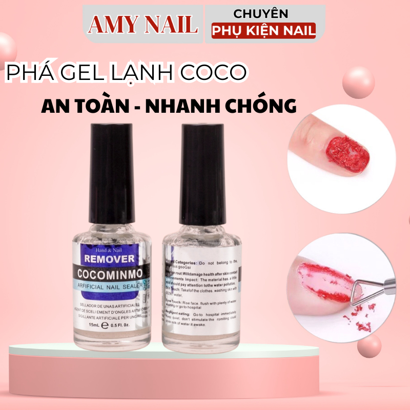 Phá gel lạnh Coco siêu nhanh , không gây nóng rát an toàn cho móng ...