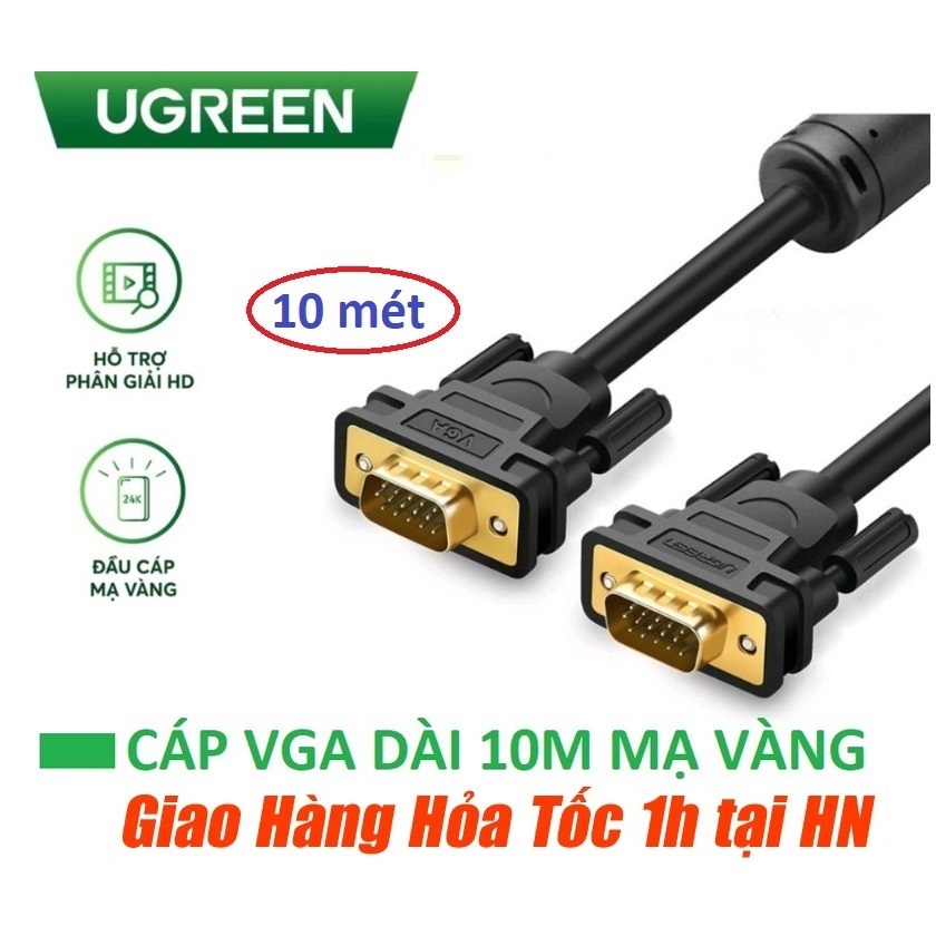 Dây VGA 10m Ugreen 11633 - Hàng chính hãng BH 18 tháng | Shopee Việt Nam