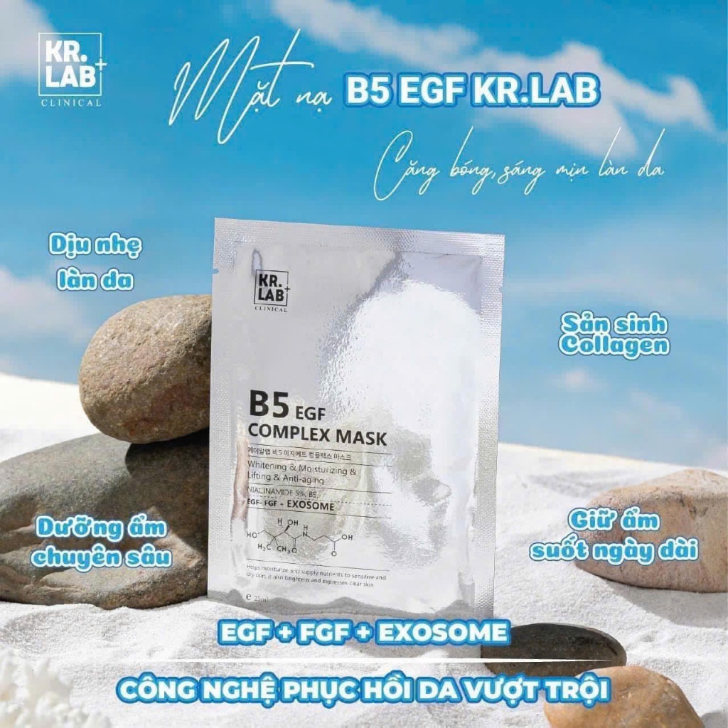 Combo 10-20 Mặt nạ kr.lab b5 EGF complex mask dưỡng trắng cấp ẩm phục ...