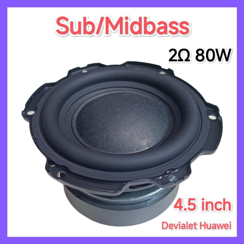 Củ loa Sub•Mid Bass Devialet Huawei 4.5inch 2Ω 80W loa siêu trầm DIY ...