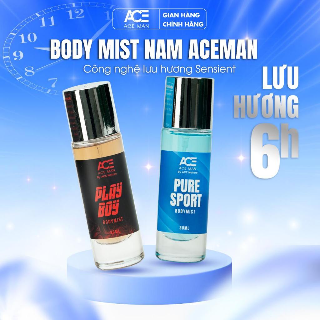 Body mist nam ACE ACE MAN 30ml xịt thơm body toàn thân hương 2 mùi nước ...